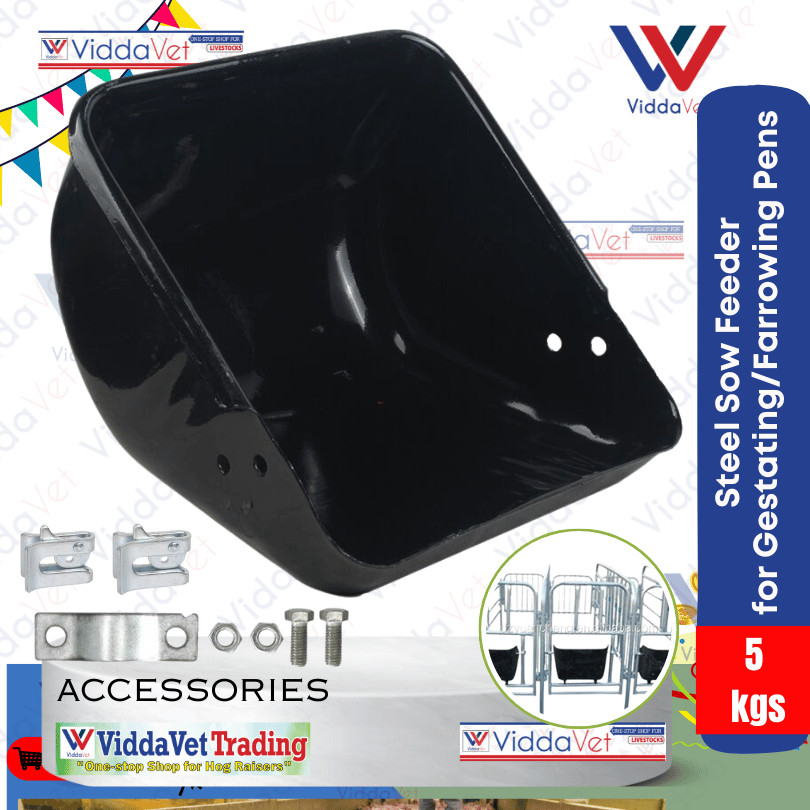 Durable steel feeder for sow gestating pen metal sow Pig Feeding Trough ...