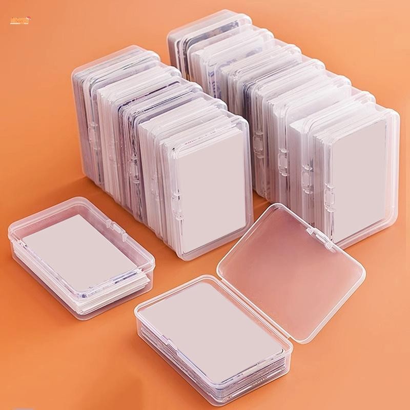 Sweet 1/3pcs Transparent Plastic Boxes Playing Cards Container Storage ...