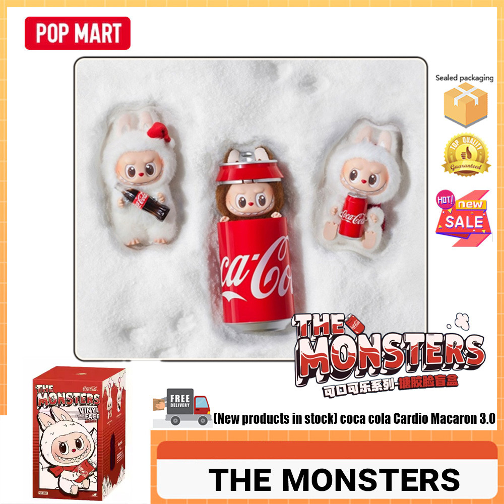 Popmart THE MONSTERS labubu coca cola coca-cola Vinyl Face Series ...