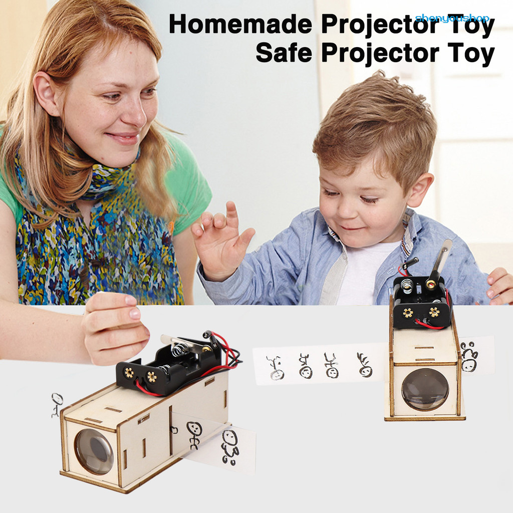Shenyoushop Children Homemade Slide Projector Educational Toy DIY Slide ...