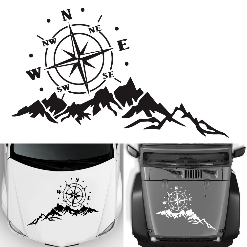⭐ BIG DISCOUNTS⭐ Graphics Sticker Body Hood Decal Navigation Compass ...