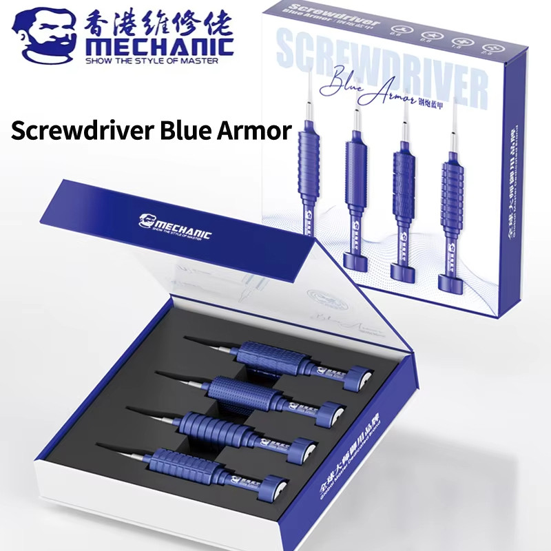 Mechanic Blue Armor 4 IN 1 High Hardness Precision Magnetic Screwdriver ...
