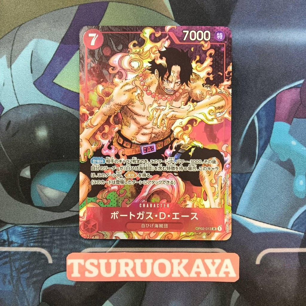Portgas D Ace SR Parallel OP02-013 OP-02 Paramount War Japanese One Piece Card | Shopee Philippines