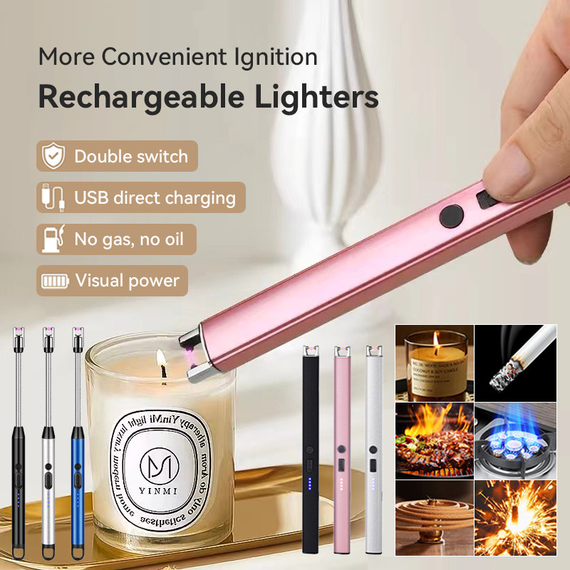 Lighter Candle Igniter USB Rechargeable Gas Stove Burner Igniter ...