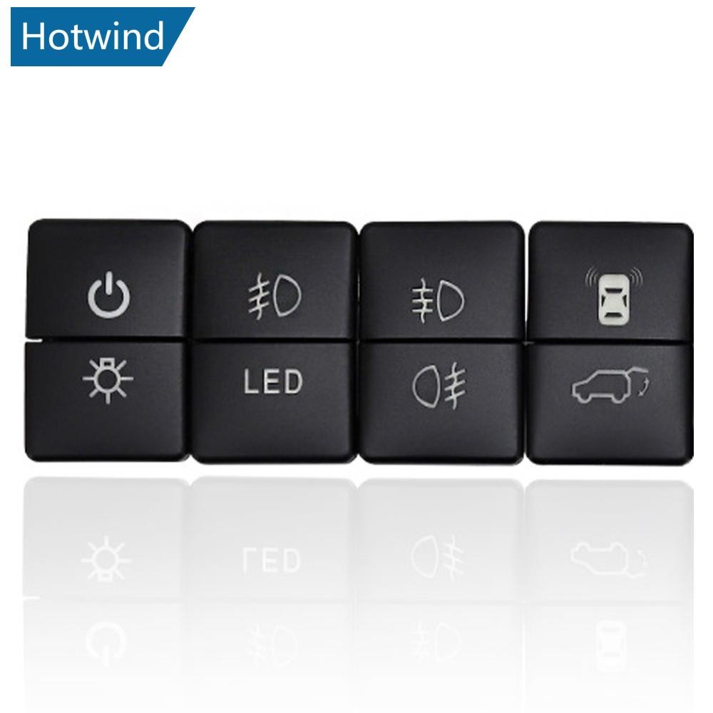 HW 1pc Dual Keys Switch Dual Switch Fog Light Daytime Running Light DRL ...