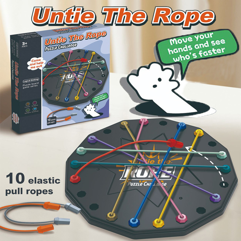Geetoy Breaking Rope Challenge Puzzle Twisted Rope Game Brain Teaser ...