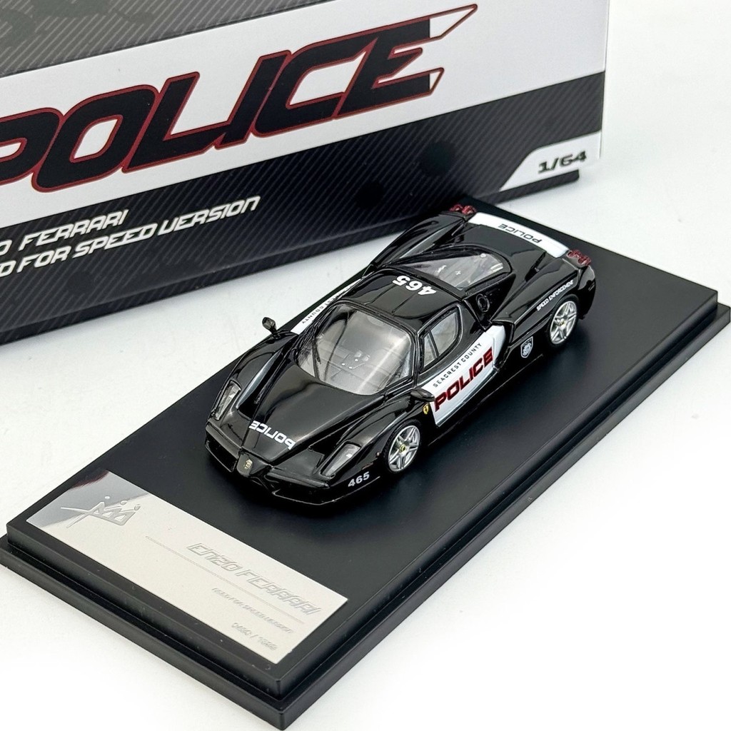 King Model 1/64 Ferrari Enzo Police Car"GTShow"Limited Diecast car Car ...