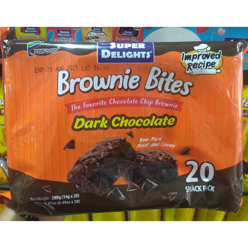 [Lowest Price] Super Delights Dark Choco Brownies Bites Snack Pack ...