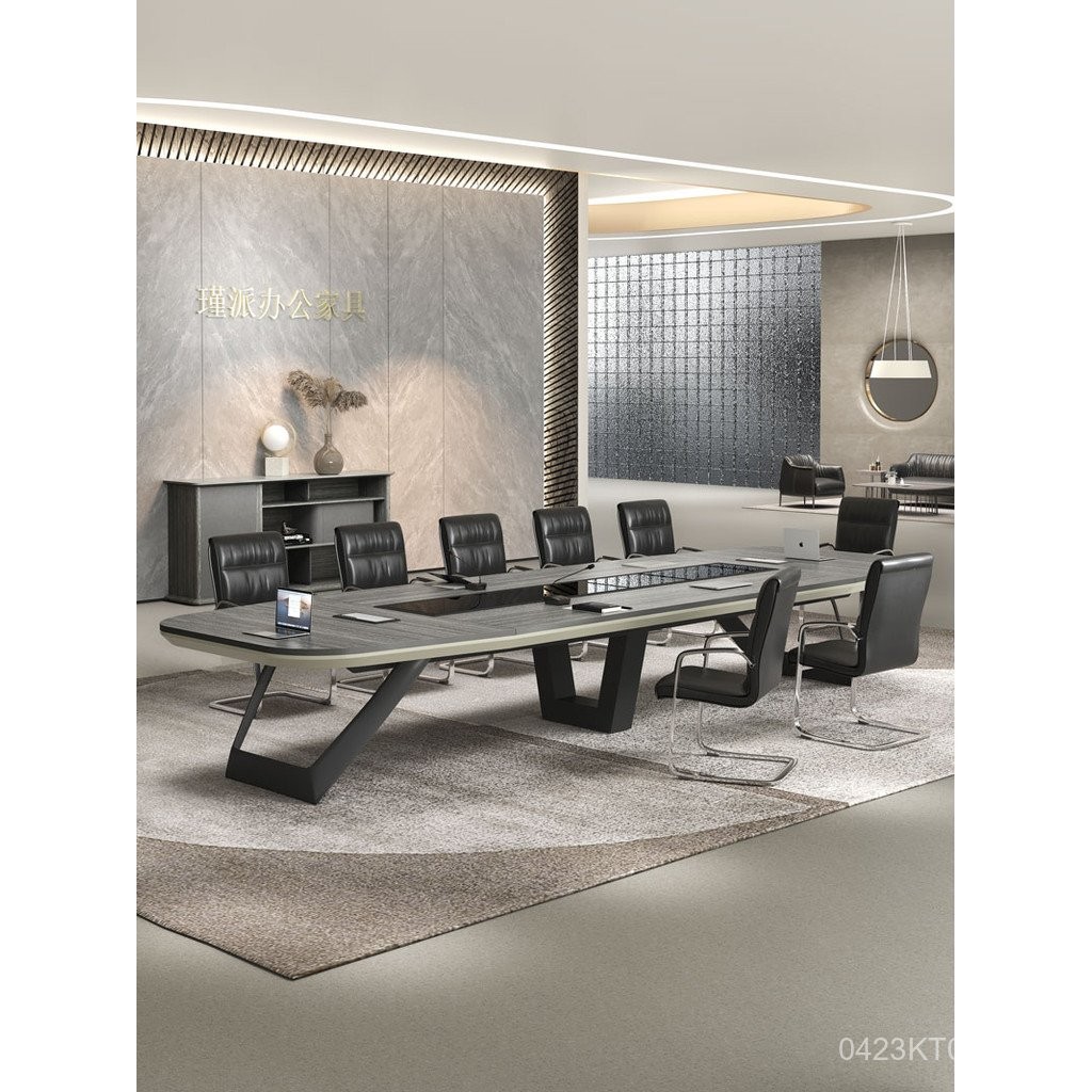 Reception Modern Simple Conference Table and Chair Negotiation Office ...