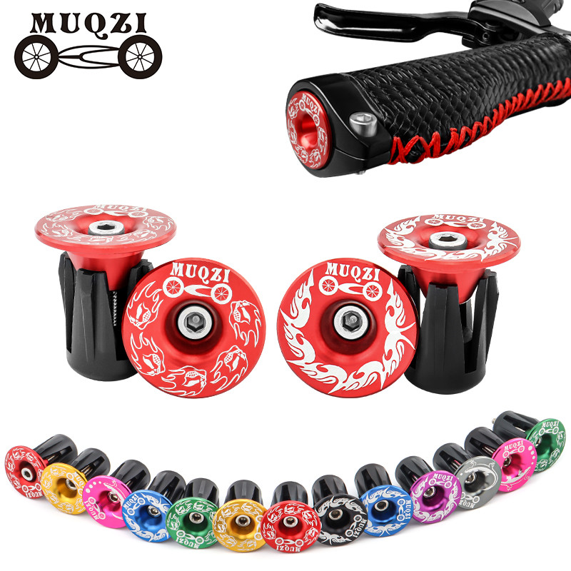 MUQZI Handlebar End Plugs Aluminum Alloy MTB Handlebar End Caps For ...