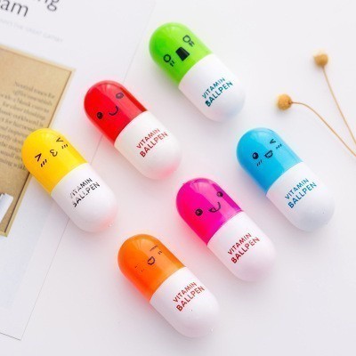 Vitamin Capsule Pen Unique Vitamin Pen Vitamin Ballpen Cute Pen ...