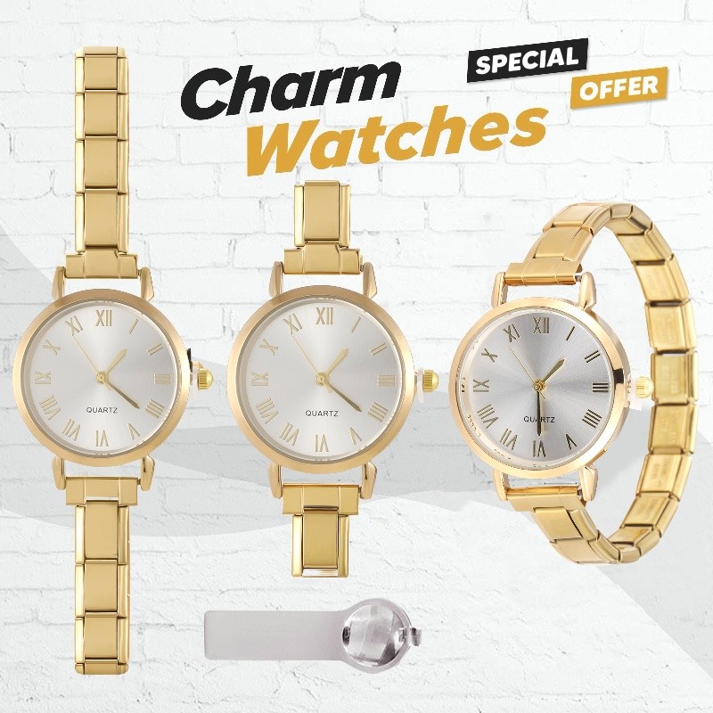 Digital Watch Module Retro Italian Modular Watch Bracelet With 9mm ...