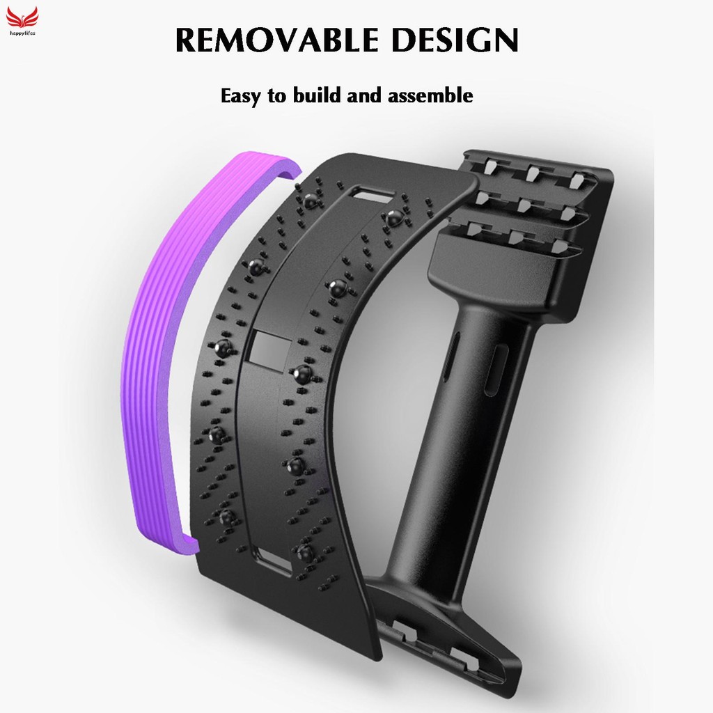 Lumbar Back Cracker Pain Relief Device Multi-Level Lower Back Massager ...