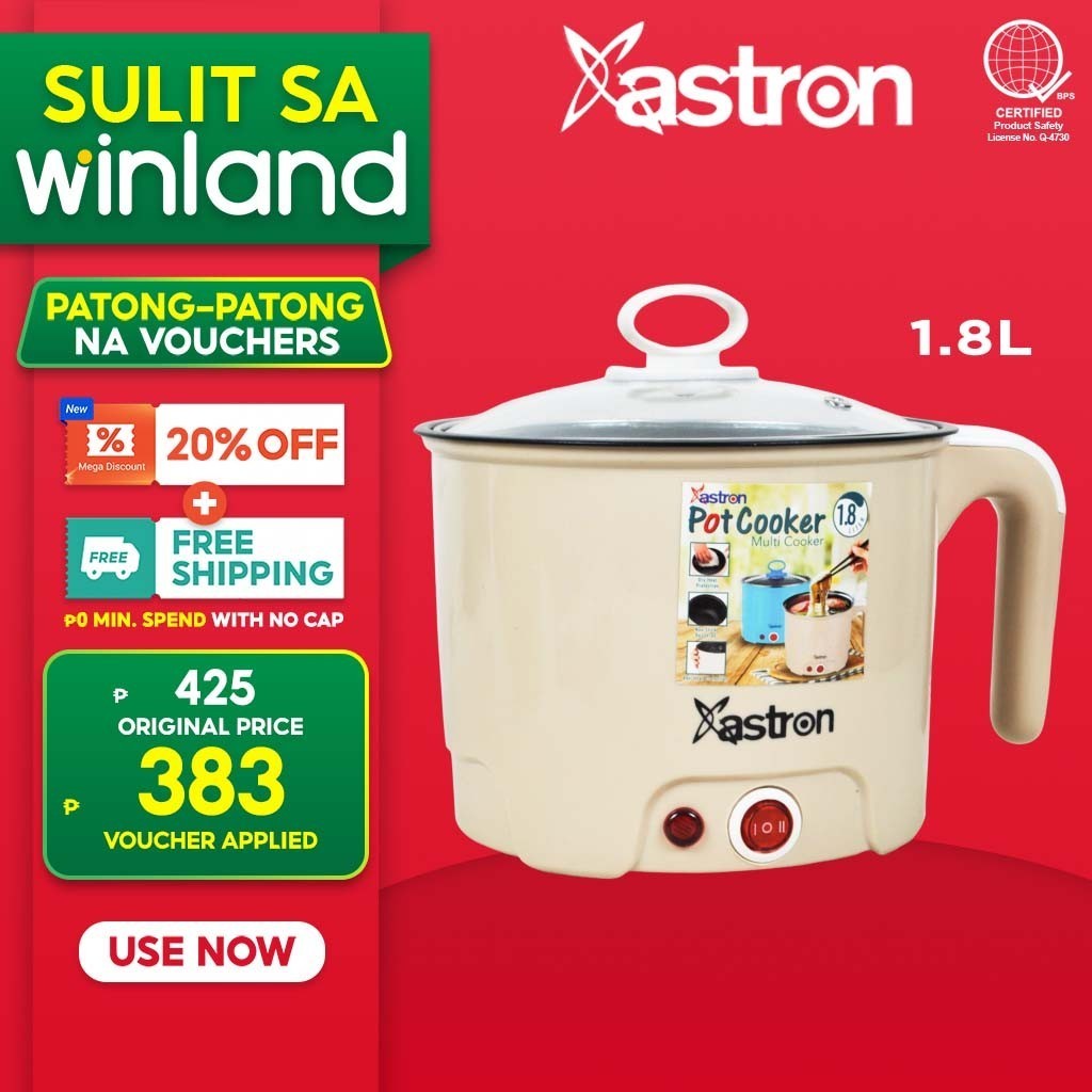 Astron by Winland Hot Pot Cooker and Multi Cooker 1.8L 450W Electric ...