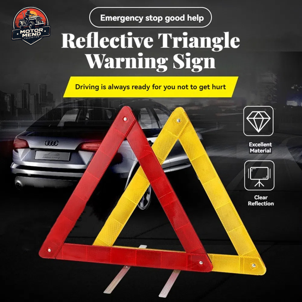 2Pcs Triangle Emergency Early Warning Device Reflective for Road Safety ...