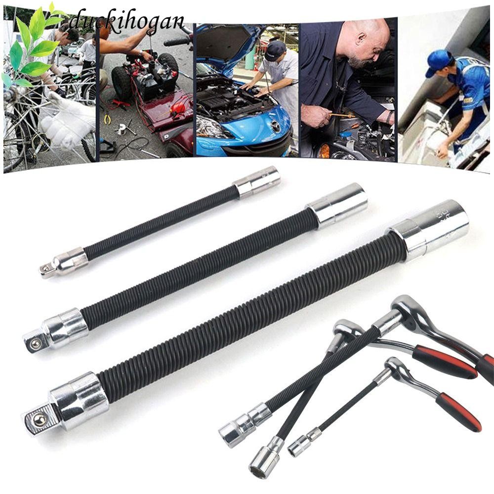 DUCKIHOGAN Post Extension Rod, Ratchet Wrench Flexible Shaft Drive ...