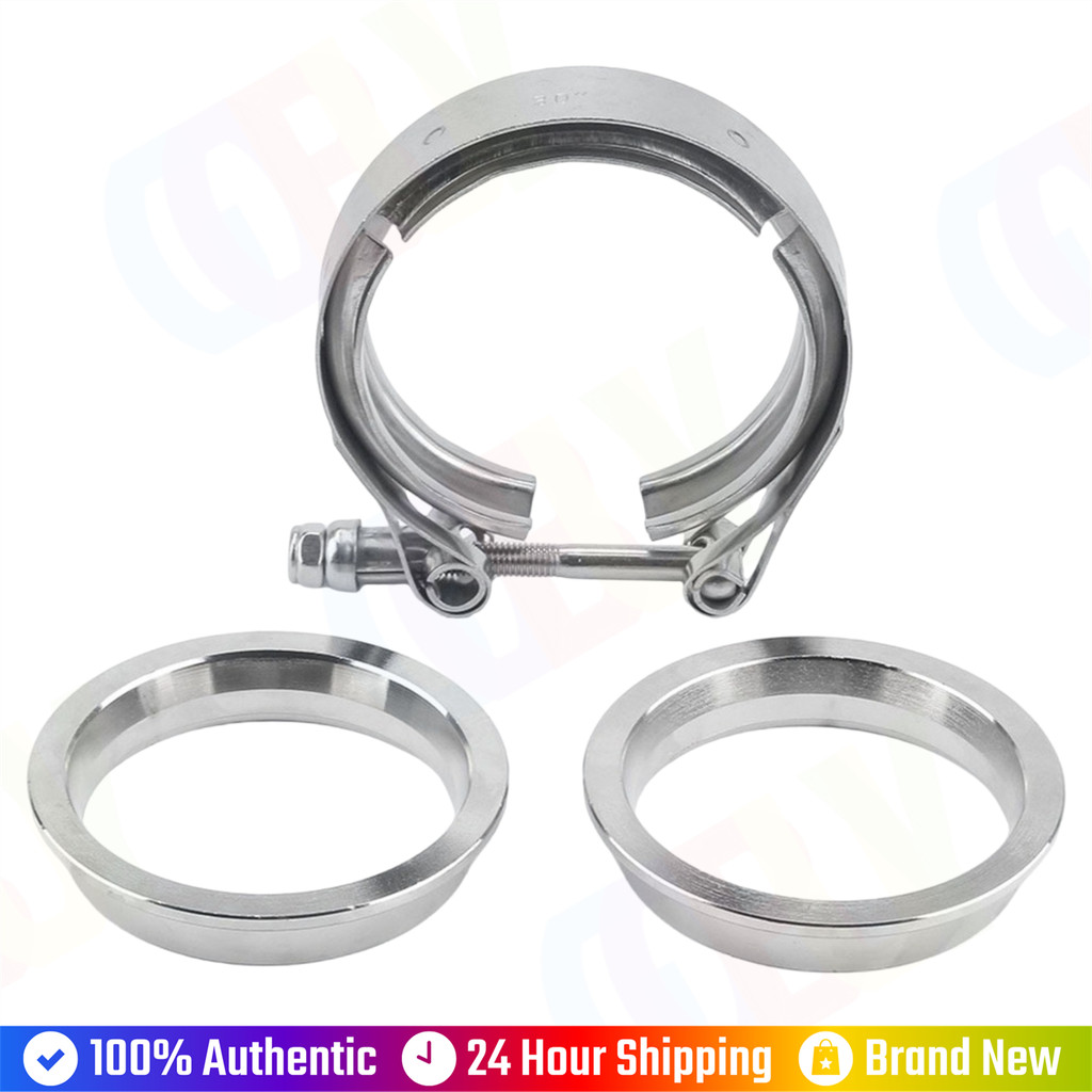 304 Stainless Steel 2" 2.5" 3" Car Motorcycle V Band Clamp Exhaust Pipe ...