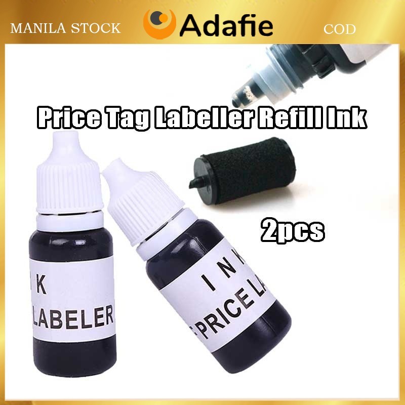 2Pcs 10ml Price Tag Labeller Refill Ink For MX5500 Coding Machine ...