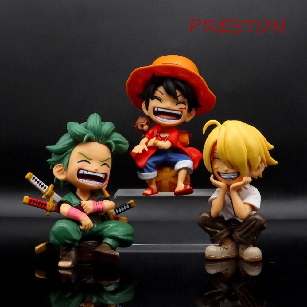 PRESTON Luffy Anime Figures, Manga Figurine Animation Peripheral Monkey ...