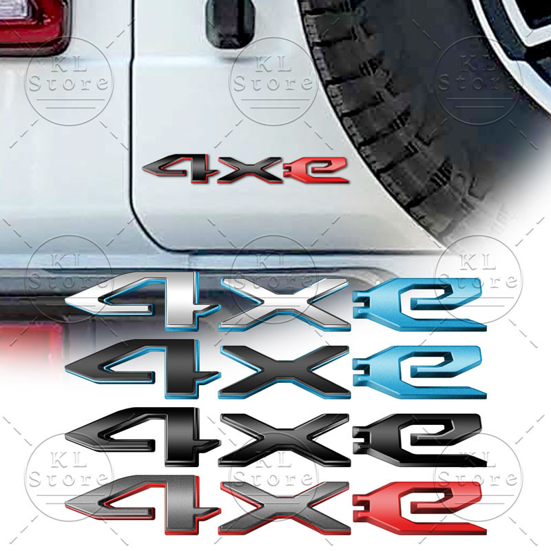 3D ABS Car Badge 4xe Logo Sticker For Jeep Wrangler Compass Grand ...