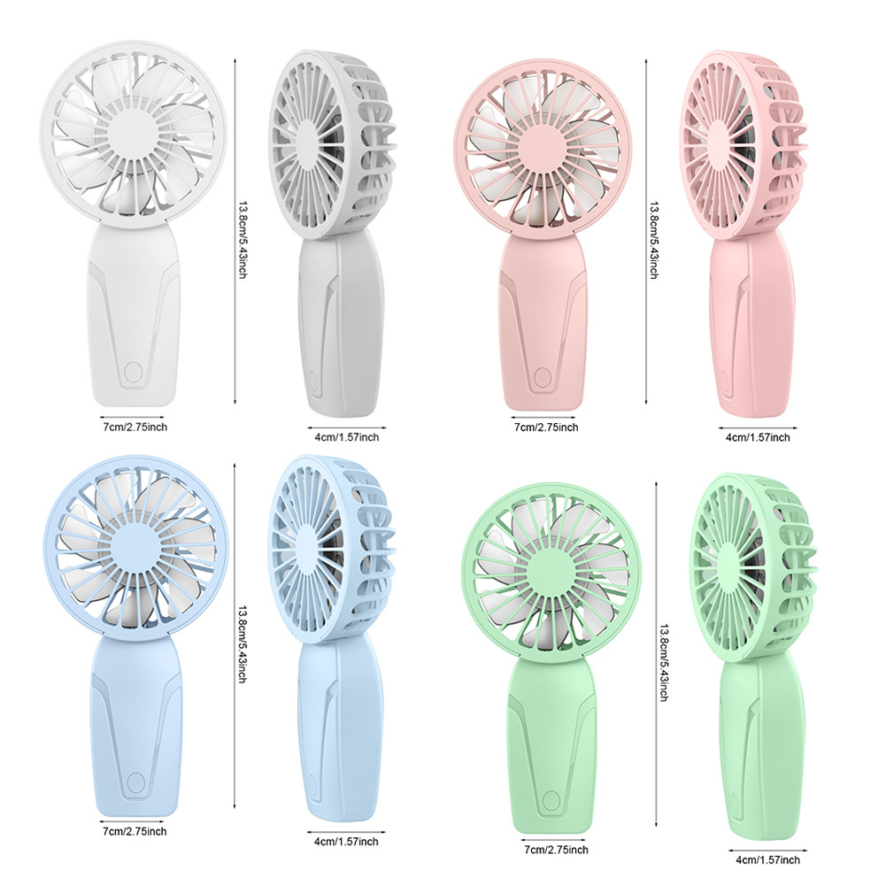 Portable Handheld Fan USB Rechargeable Personal Fan 3 Speeds Compact ...