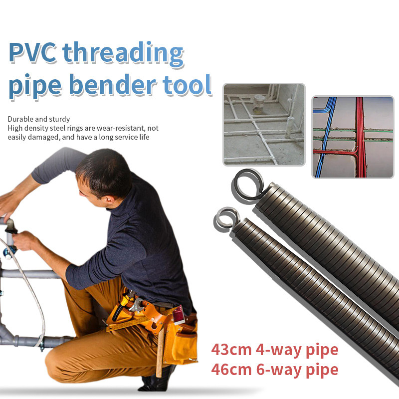 Spring Pipe Bender PVC Pipe Conduit Bender Springs Tool 43/46cm ...