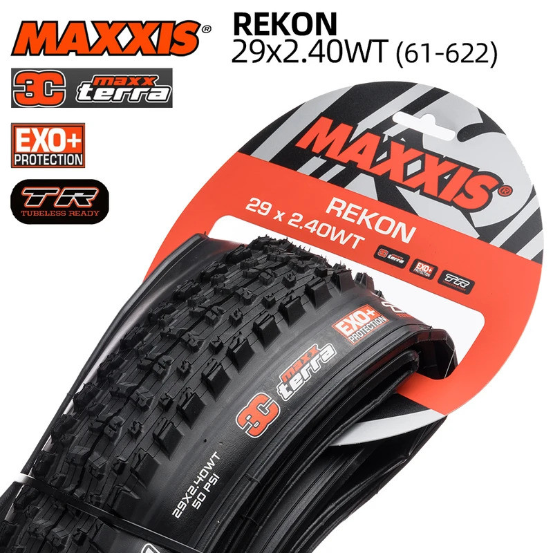 MAXXIS REKON 29X2.40WT 61-622 TUBELESS XC AM FR MOUNTAIN BICYCLE TIRE ...