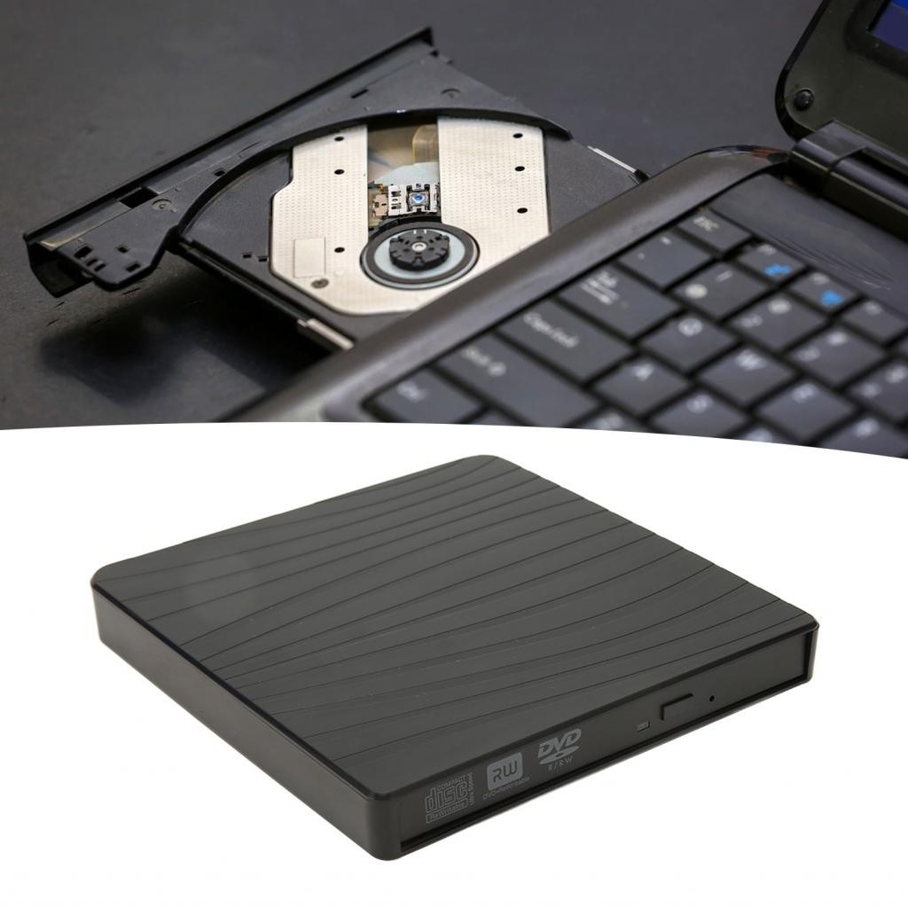 Iuxishop External DVD Drive Enclosure Easy Operation Plug and Play Type ...