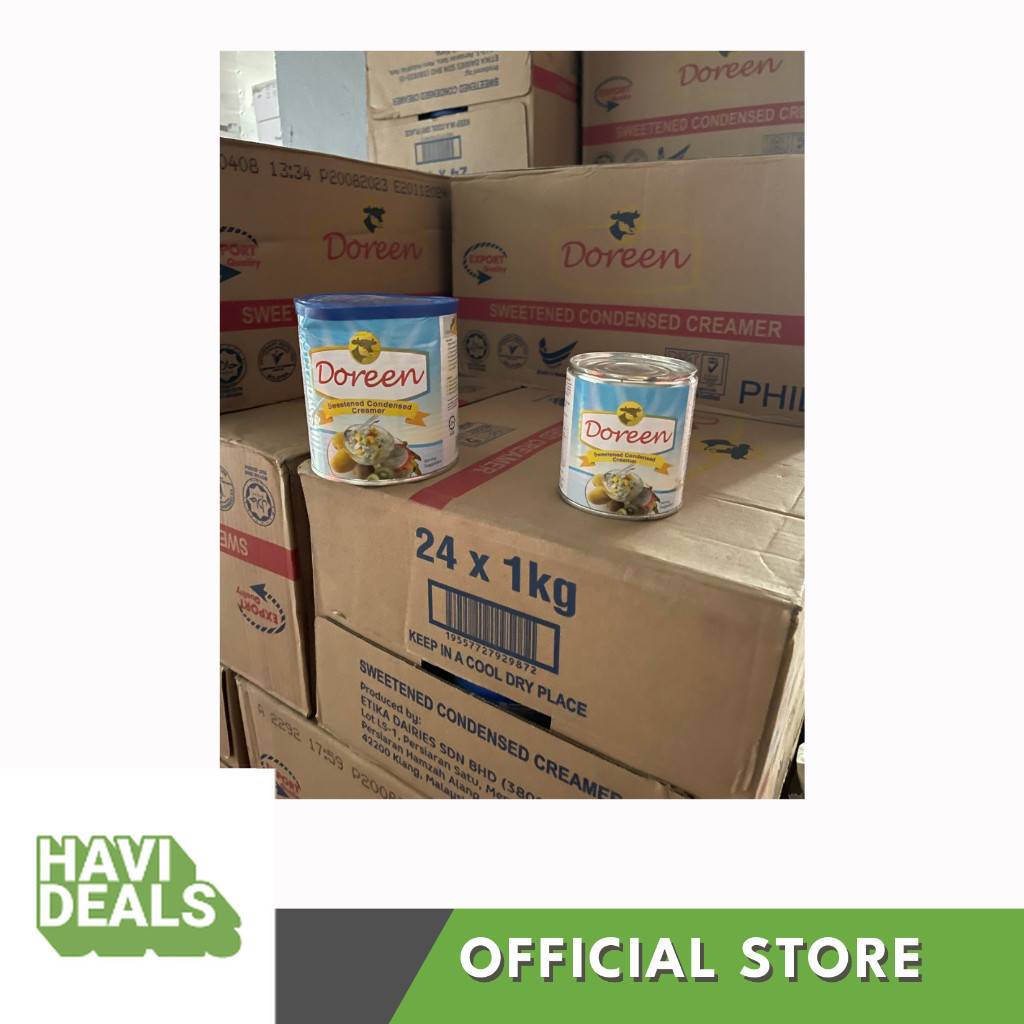 HAVI DEALS Doreen Condensed Condensada Milk (1BX) 48PCS X 390G | Shopee ...