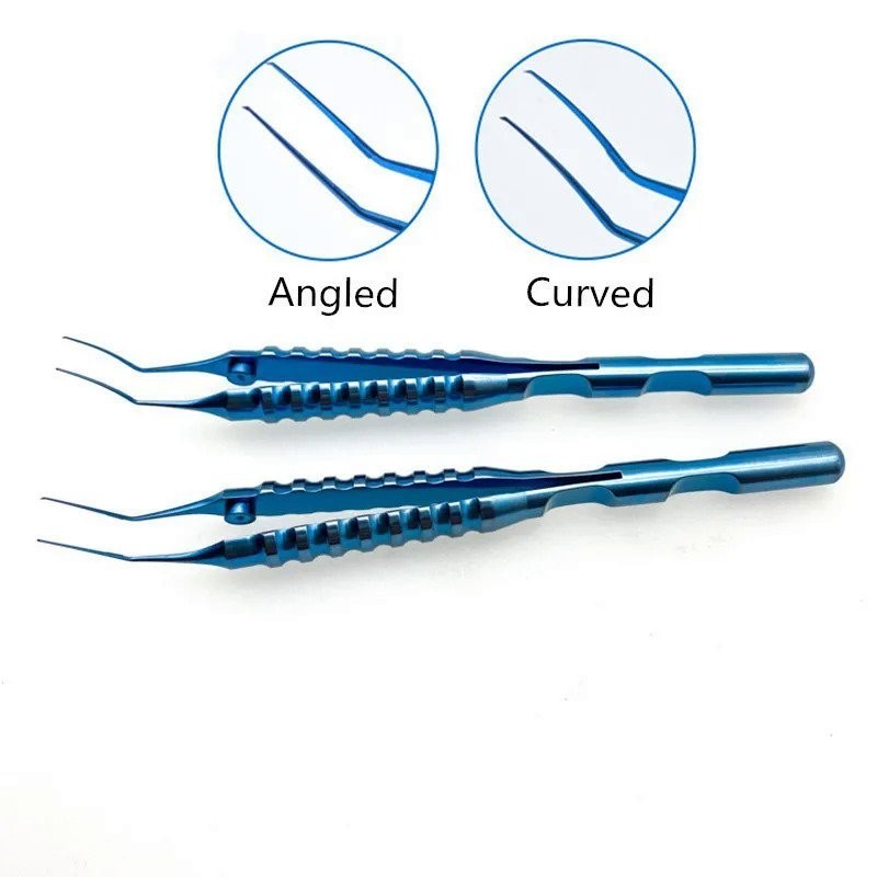 new Capsulorhexis Forceps Angle/curved Titanium Ophthalmic ...