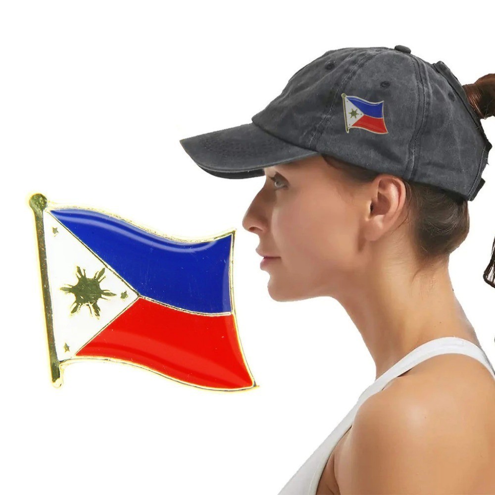 3PCS Philippine Flag Pin Pinoy Pride LP4/24 Brooch Pins | Shopee ...