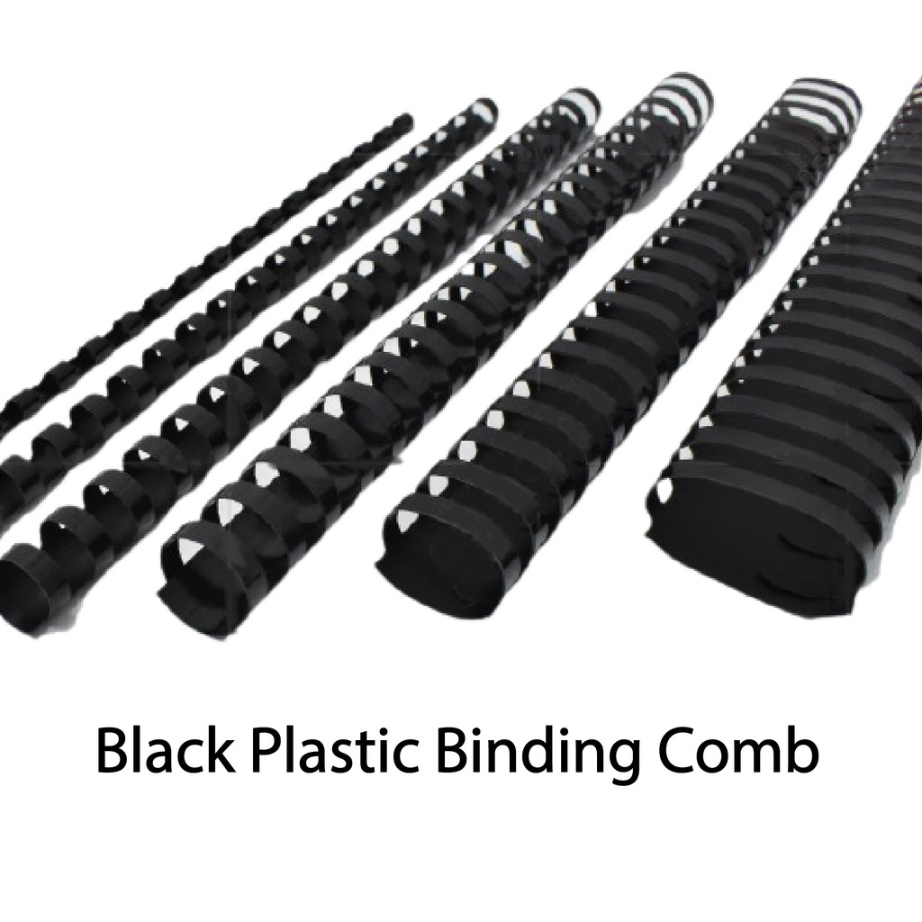 Black Plastic Binding Comb in Packet | Shopee Philippines