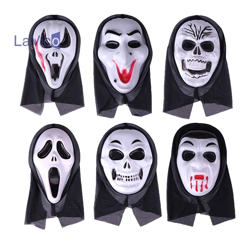 [LaVico] Realistic Movie Scary Ghost Mask Halloween Creepy Devil Mask ...