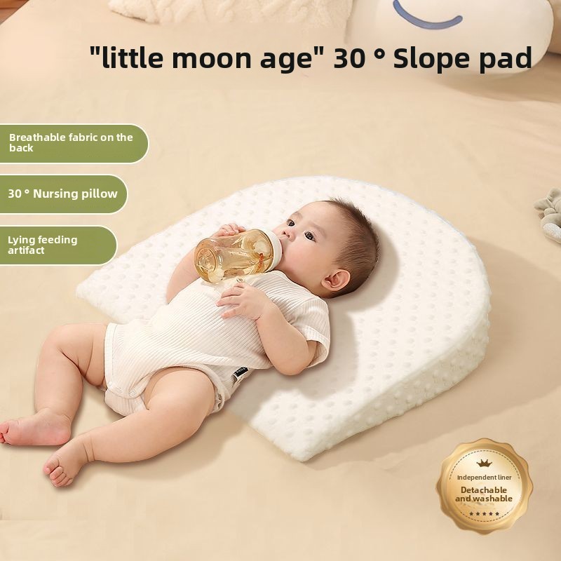 [Anti-spitting Milk Handy Tool] Newborn Baby Slope Cushion Pillow Baby ...