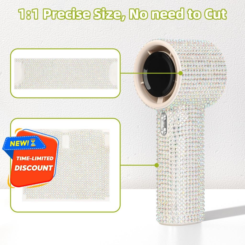 Goojodoq GFS001 Portable Fan DIY Diamond Sticker High Speed Fan Sticker ...