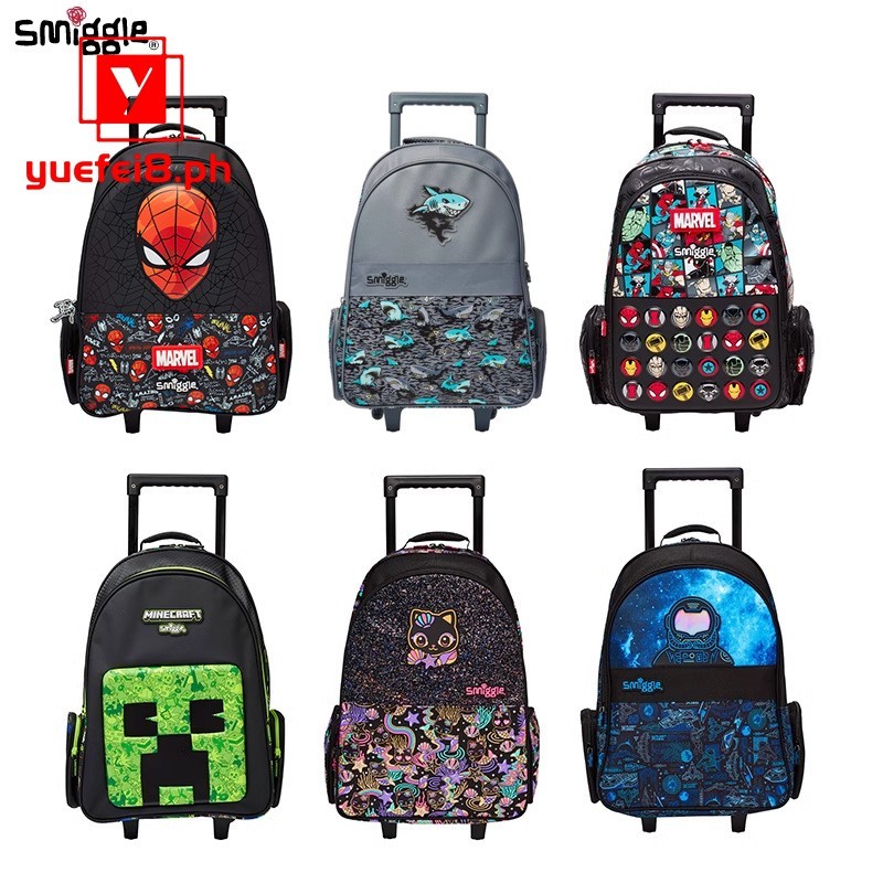 Smiggle Ariel Princess Trolley Backpack With Light Up Wheels | Shopee ...