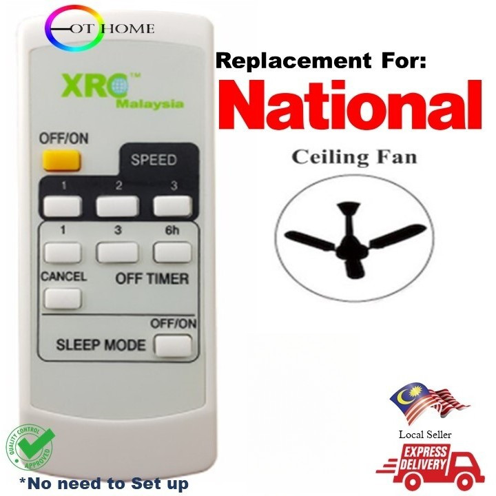 NATIONAL/ PANASONIC CEILING FAN REMOTE CONTROL (REPLACEMENT) | Shopee ...