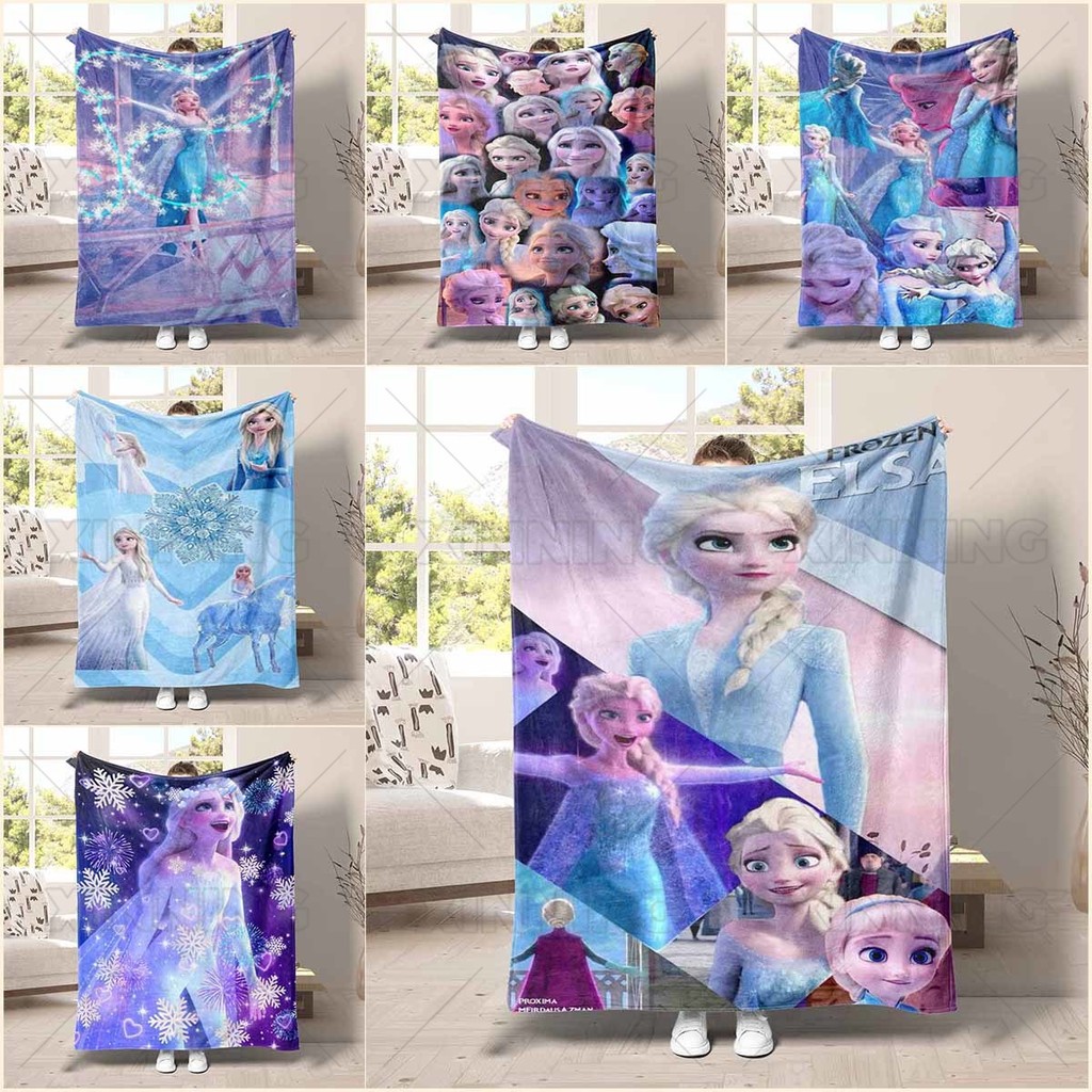 Frozen All-season Blanket Flannel Kindergarten Nap Picnic Elsa Cartoon ...