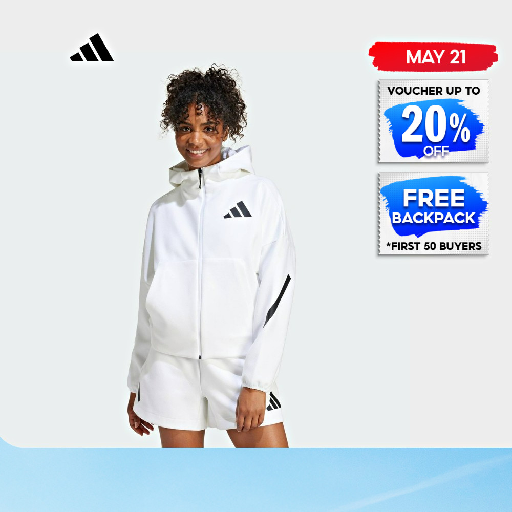 adidas Lifestyle adidas Z.N.E. Full-Zip Hoodie Women White JE7849 ...