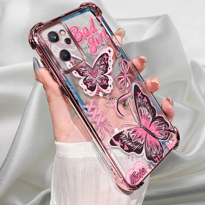 For Huawei nova Y61 Case pink plating cartoon silicone TPU anti drop ...