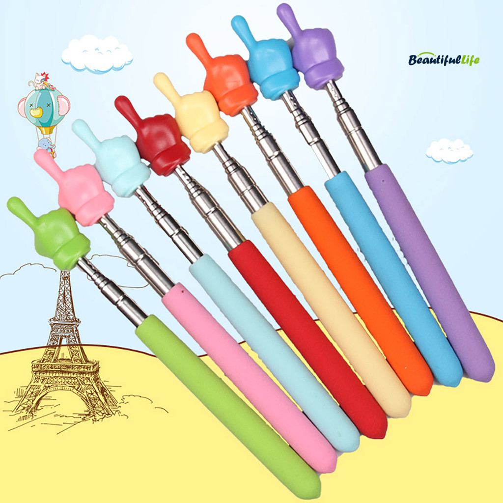 Beautifullife Finger Reading Stick Retractable Stainless Steel ...