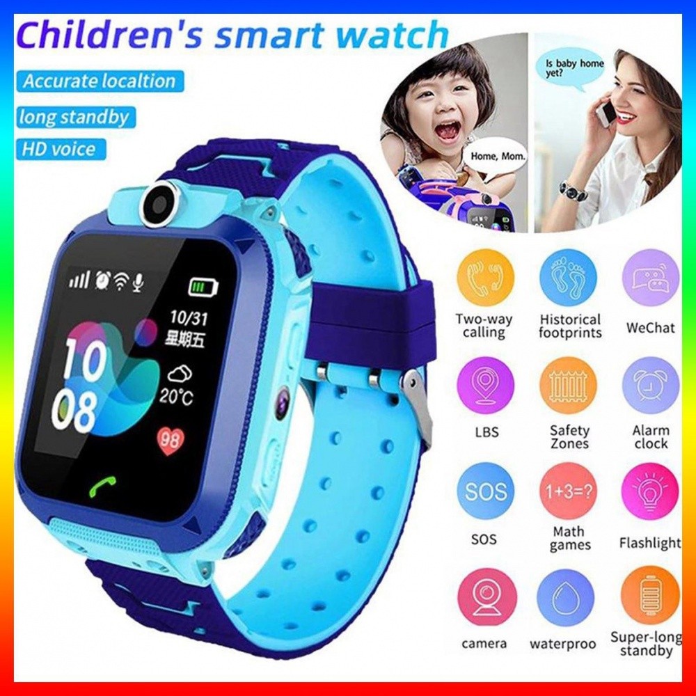 Q12 Children's Smart Watch Kids Waterproof SOS Antil-lost Phone Watch ...