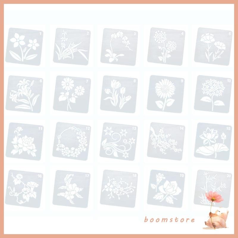 Boom Flower Stencils Sunflower Stencil Rose Stencil Templates Leaf ...
