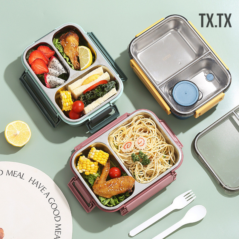 【Ready stock】【COD】304 Stainless Steel Bento box Layer Lunch Box set ...