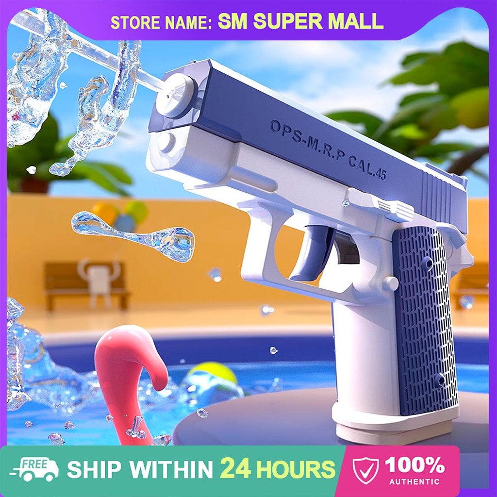【SM MALL】Kids' Glock Model Toy Water Gun for Summer Water Activities At ...