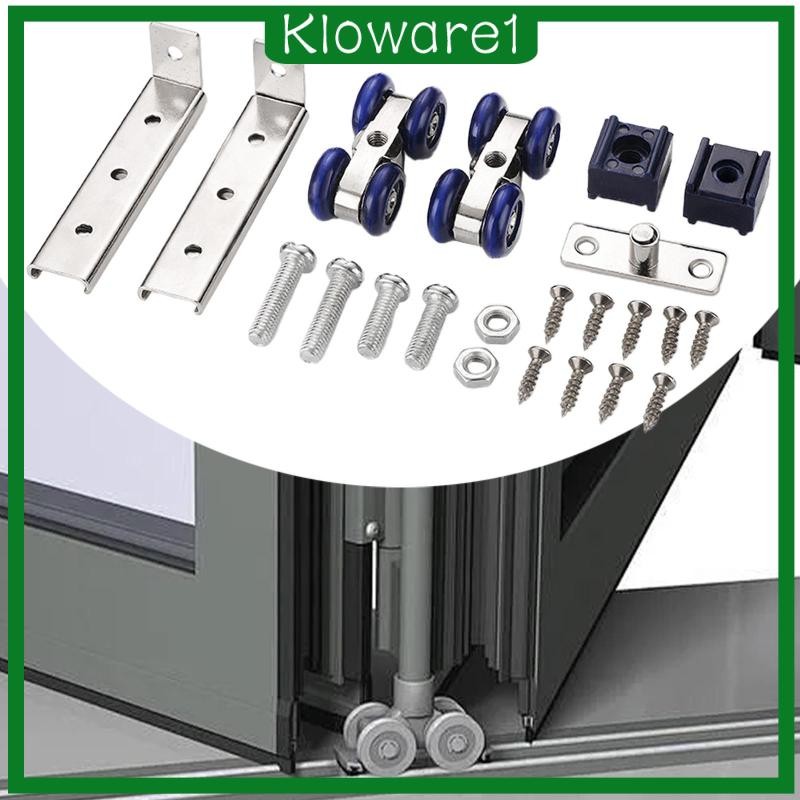 [Kloware1] 2 Pieces Sliding Door Roller Sliding Doors Wheel L Shaped ...