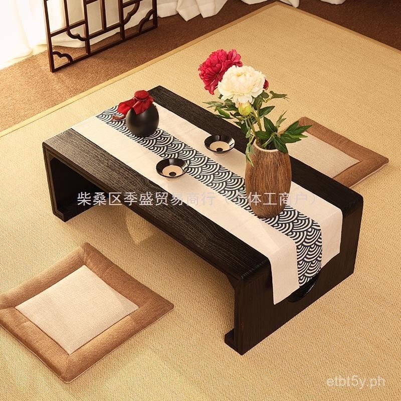 J ...1Bay Window Small Table Solid Wood Tatami Tea Table Bay Window ...