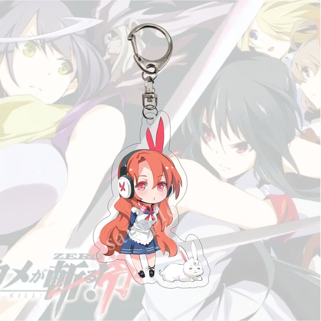 Keychain, Standee Model Anime Akame Ga Kill cute chibi version Study ...