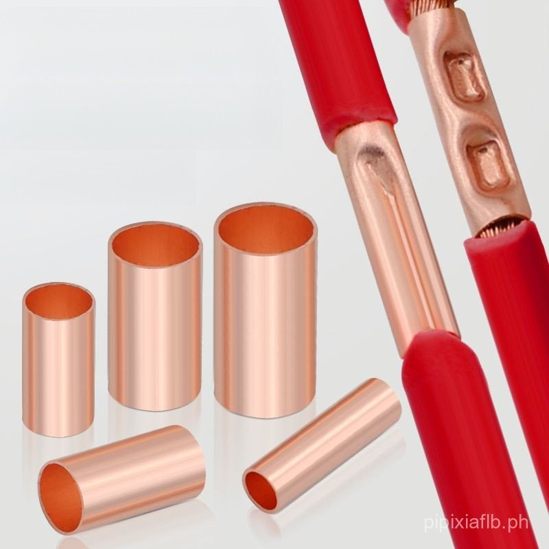 GT Red Copper Connecting Pipe Wiring Terminal Wire Cable Quick Wiring Artifact Copper Tube ...
