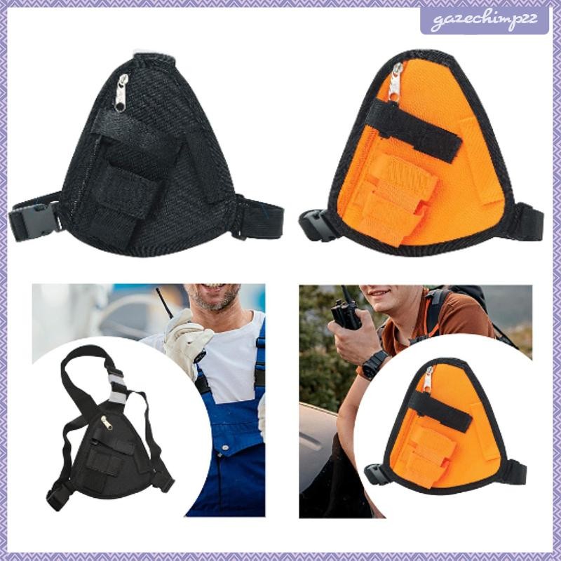 [Gazechimp] Two Chest Pack Harness Front Pack Adjustable Radio Chest ...